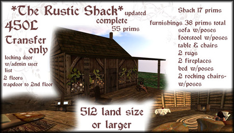 Second Life Marketplace - The Rustic Shack
